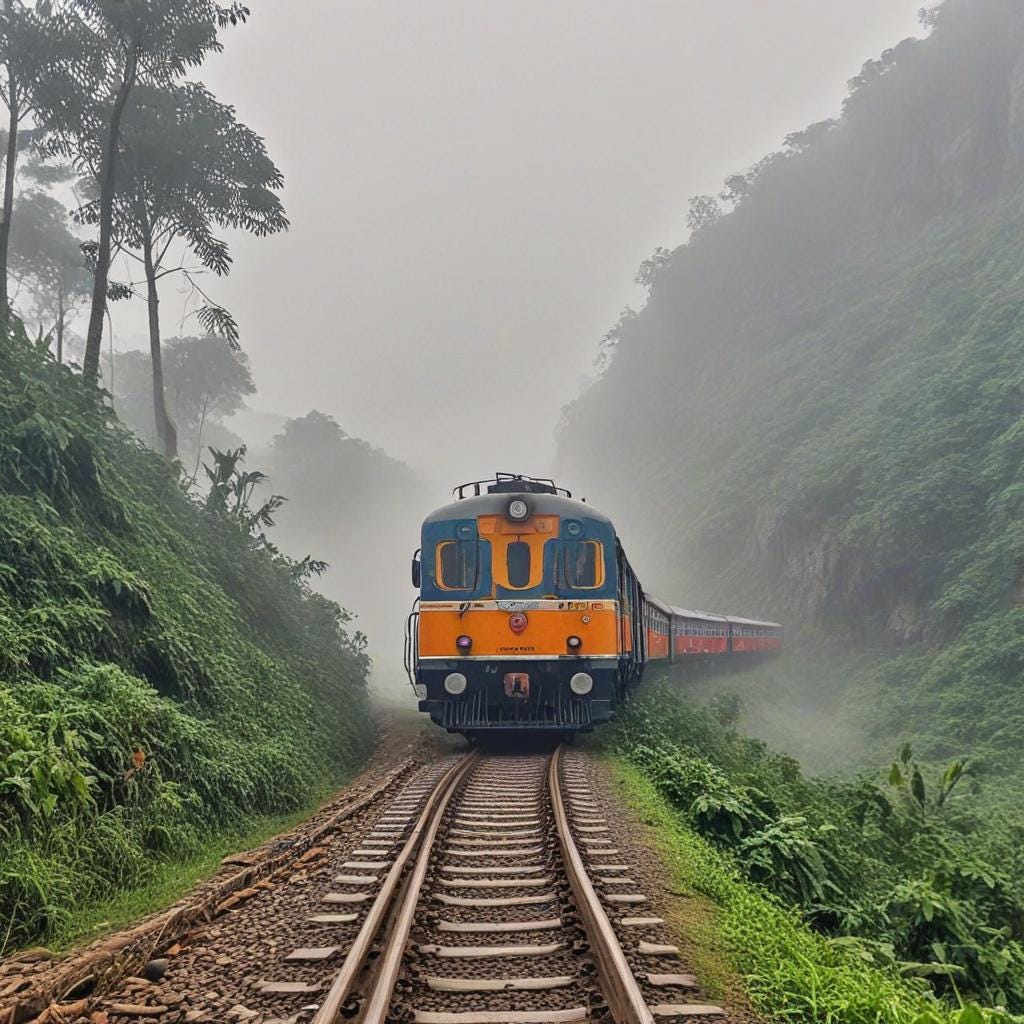 The Midnight Train to Darjeeling. A warm breeze swept across the ...