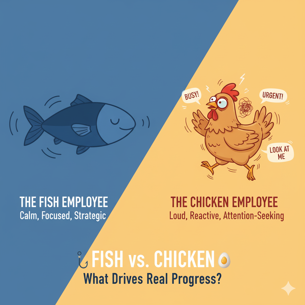 Stop Clucking! Are You a Fish 🐟 or a 🐔 Chicken at Work? (And Why It ...