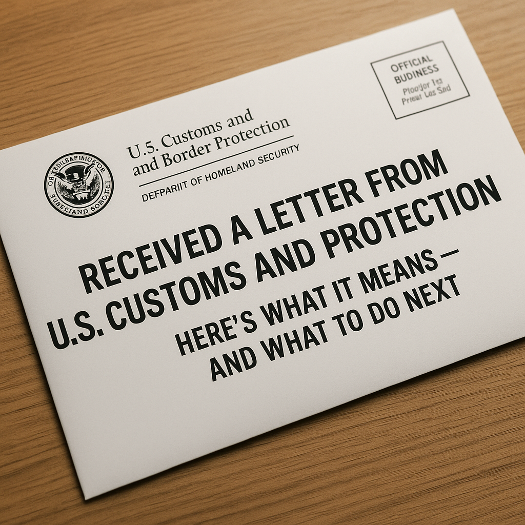 Received a Letter From U.S. Customs and Border Protection? Here’s What ...