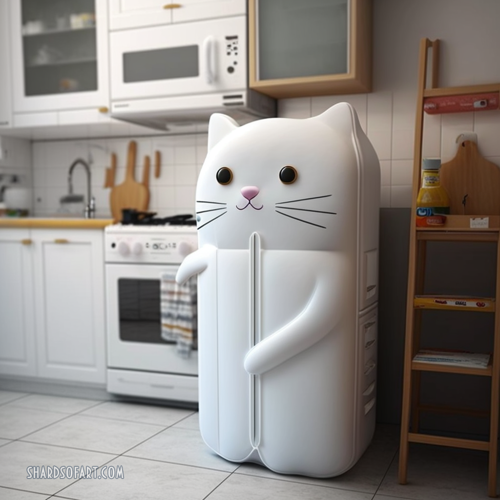 Fridge Cats. - Borys Sydiuk - Medium