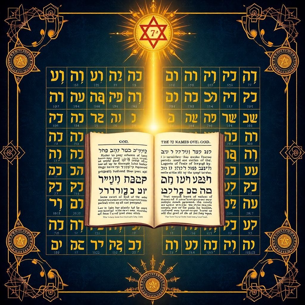 “72 Names of God” — Biblical Origin of the 72 Names of God” | by ...