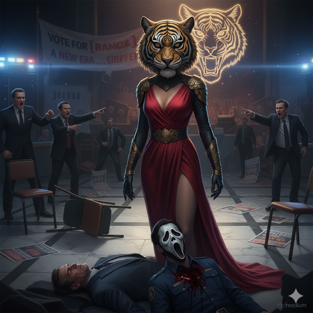 The Woman in the Tiger Mask. I dreamed of a time when a powerful man ...