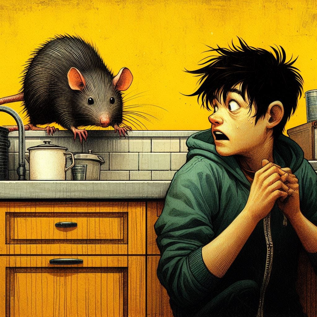 dead rat, happy-sad me🐀. I named the rat, Rodney | by Excelsior! | Medium