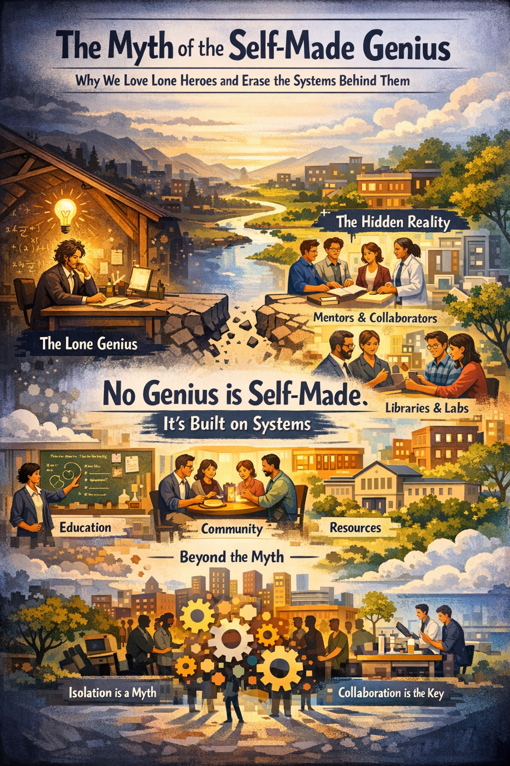 The Myth of the Self-Made Genius. Why We Love Lone Heroes and Erase the ...