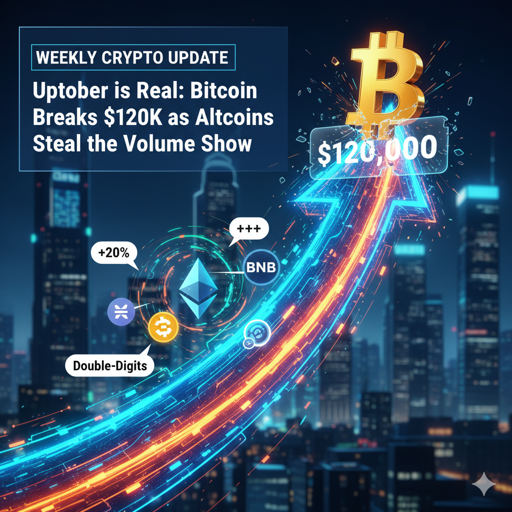 Uptober is Real: Bitcoin Breaks $120K as Altcoins Steal the Volume Show ...