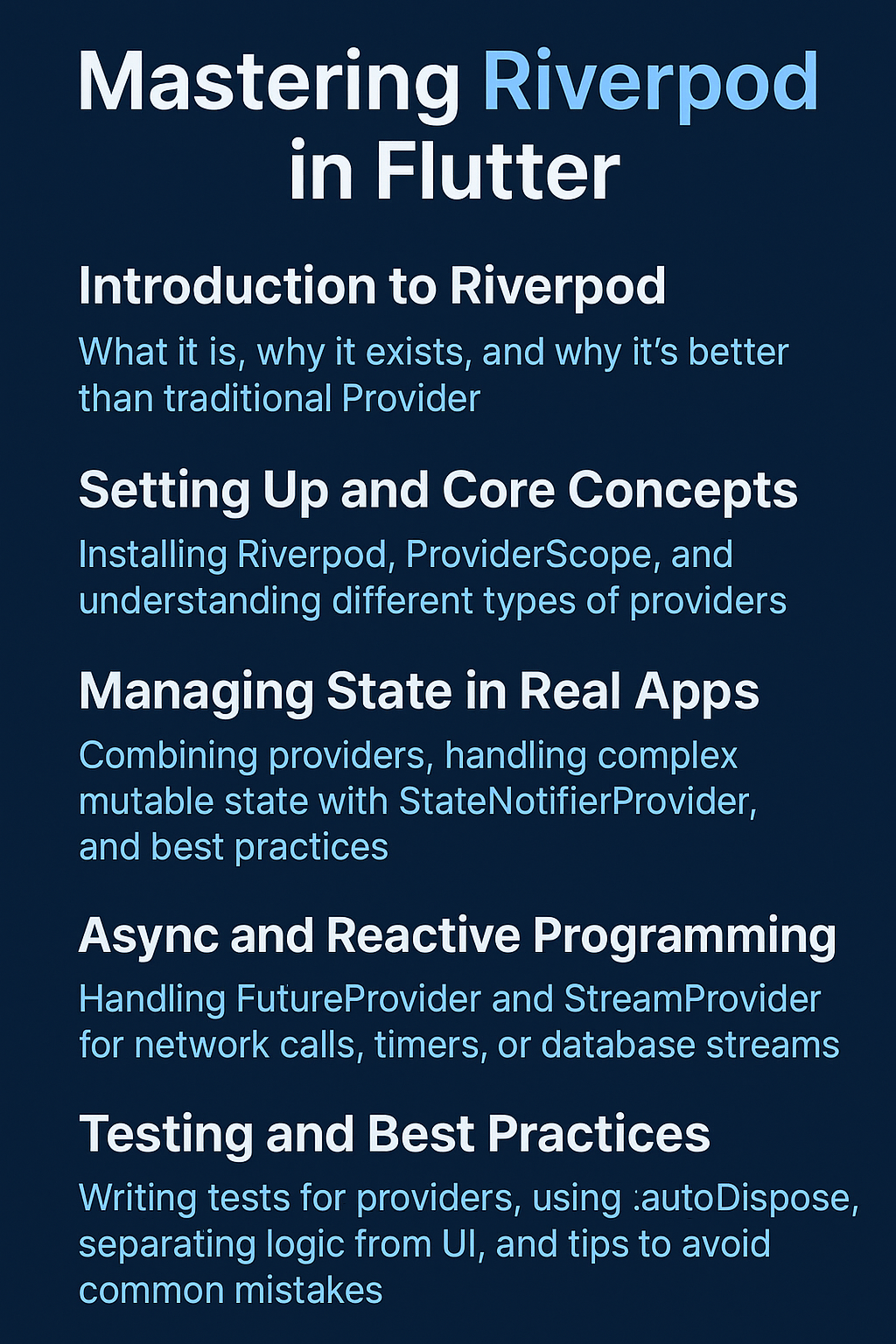 Mastering Riverpod in Flutter: From Beginner to Implementation | by ...