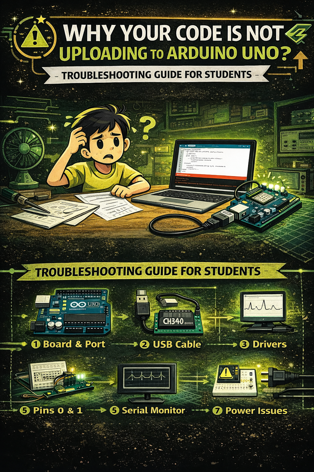 Why Your Code Is Not Uploading to Arduino Uno? | by Yashwanth Reddy ...