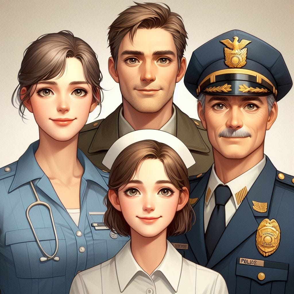 A Nurse and a Cop and Their Loyal Children | by Jerry Dwyer | Fiction ...