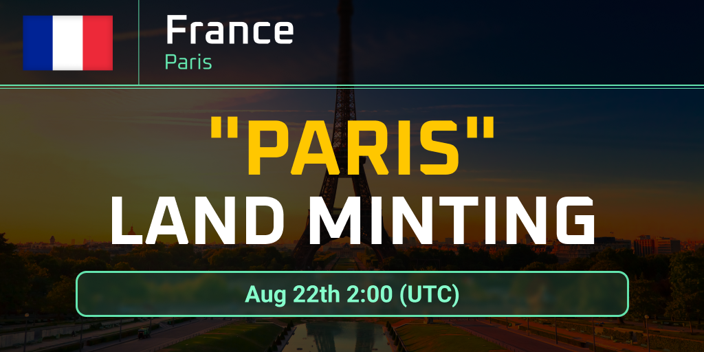 France “Paris” Pre-Sale Land Minting - DeNations - Medium