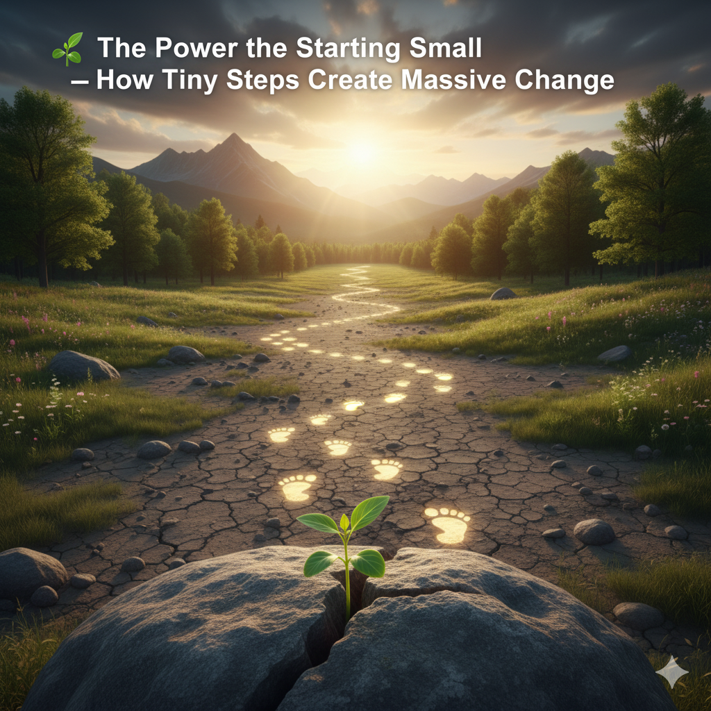 🌱 The Power of Starting Small — How Tiny Steps Create Massive Change ...