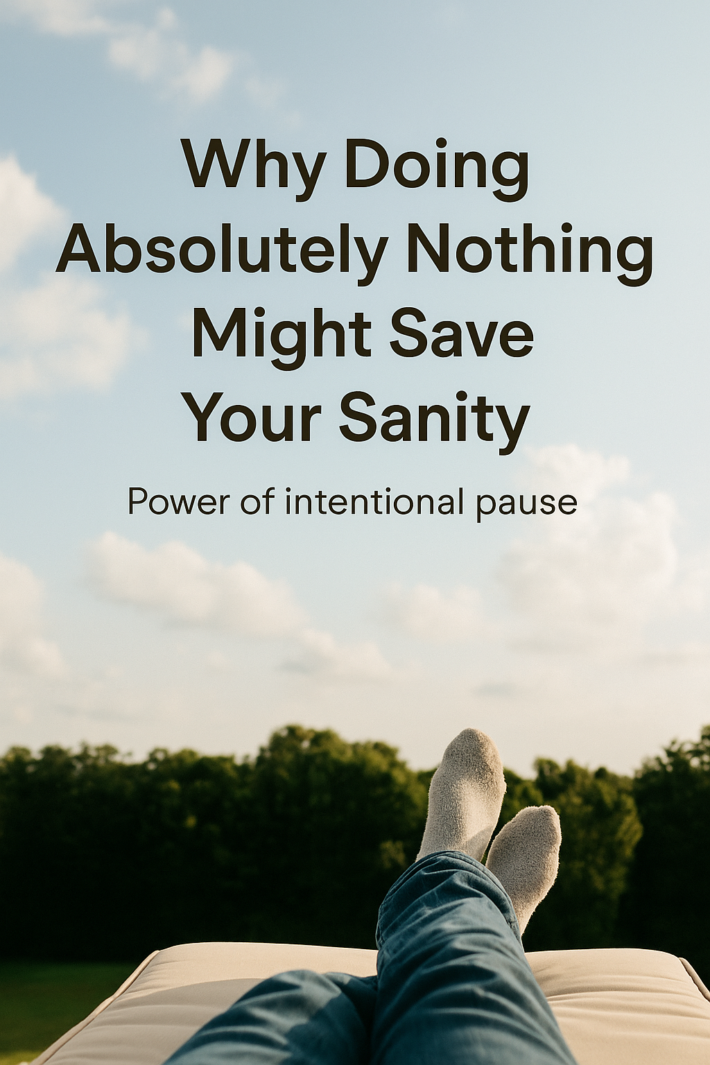 Why Doing Absolutely Nothing Might Save Your Sanity | by Khushi Chouhan ...