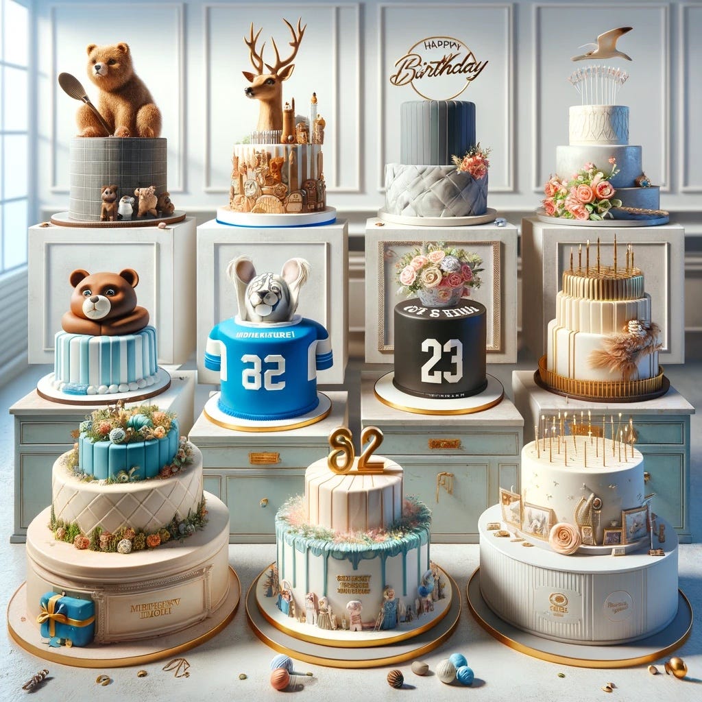 A Year Brighter: Chic Birthday Cake Inspirations Across All Ages | by ...