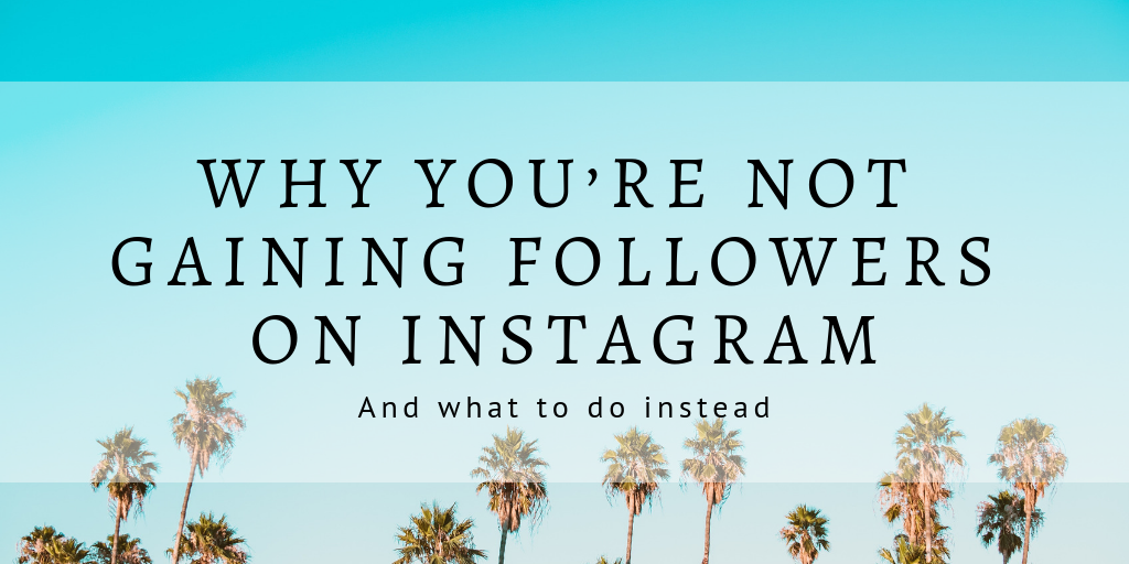 Why You’re Not Gaining Followers On Instagram + What To Do Instead | by ...