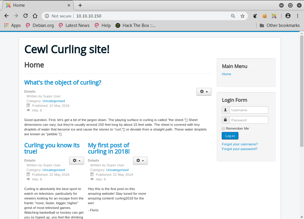 Curling: Hack The Box Walkthrough | by Ravindra Toshniwal | Medium