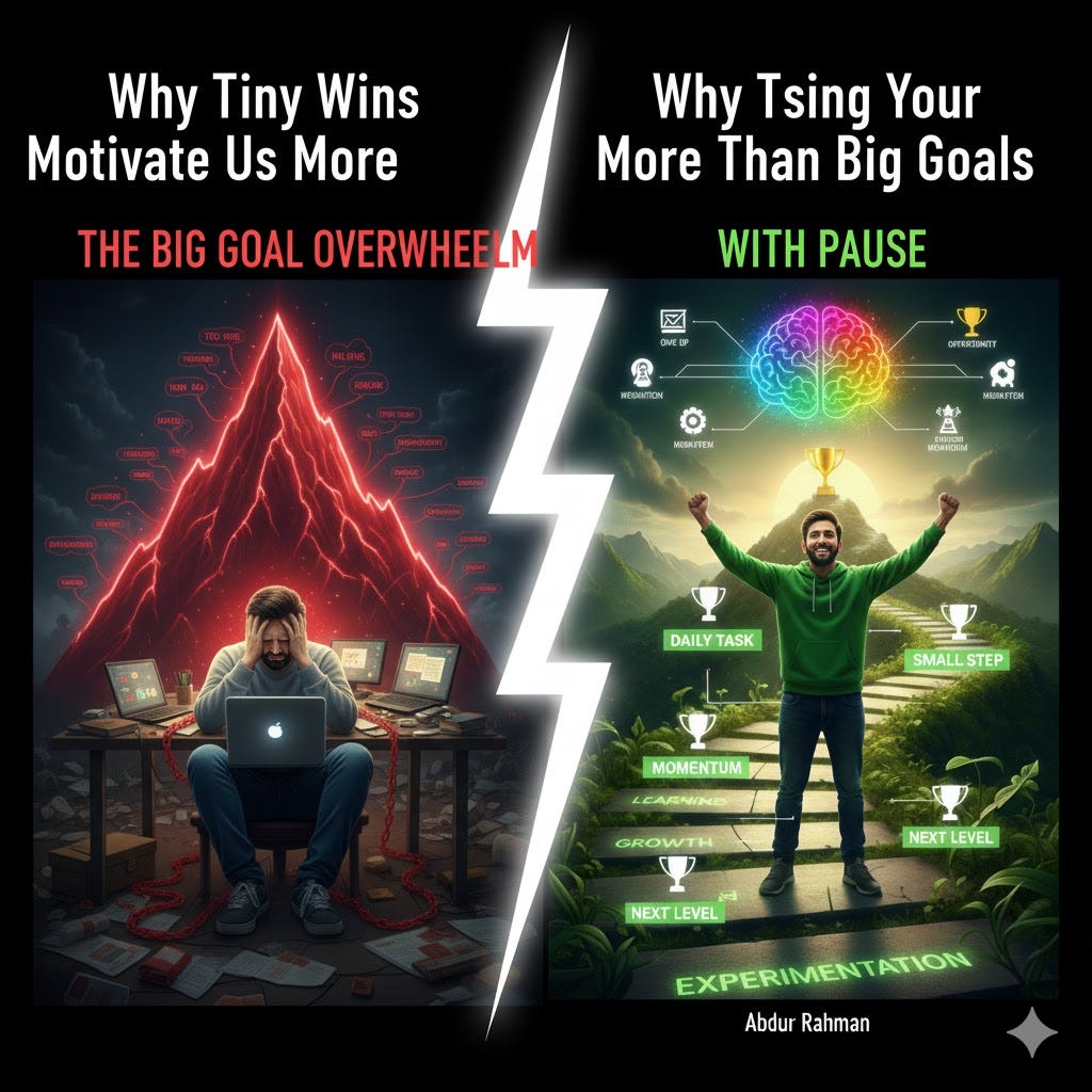 Why do tiny wins motivate us more than big goals? | by Abdur Rahman ...