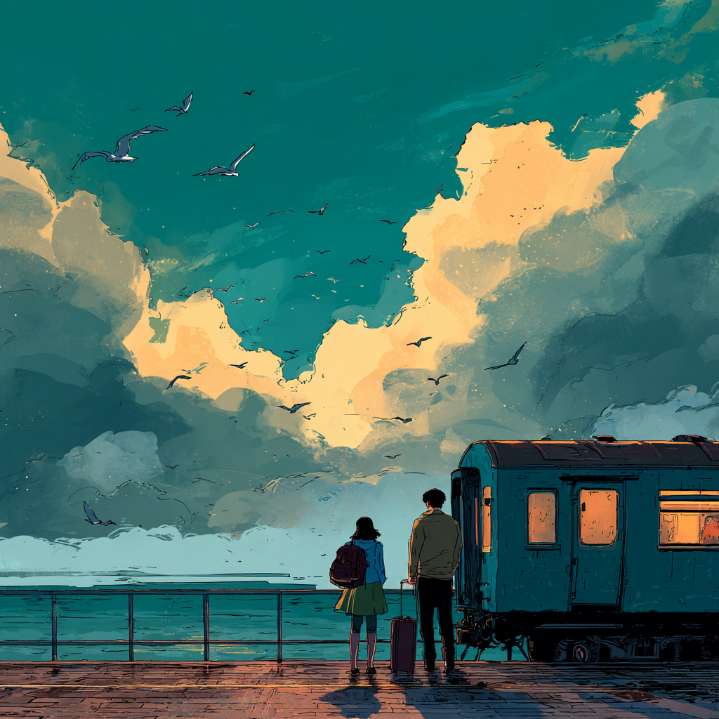 A Bittersweet Goodbye. A farewell at the train station | by Larry ...