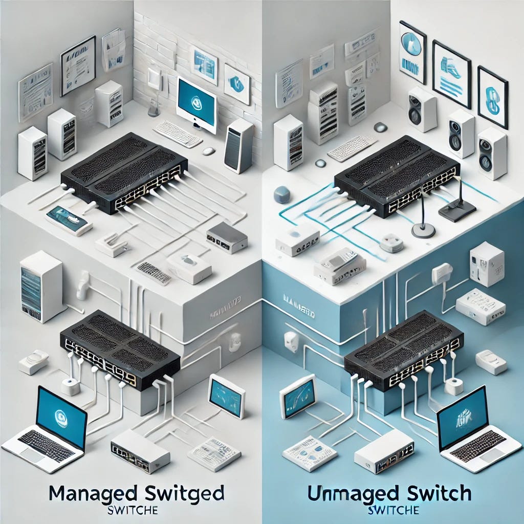 Managed vs Unmanaged Switches: Understanding the Key Differences for Your Network | by frank ...