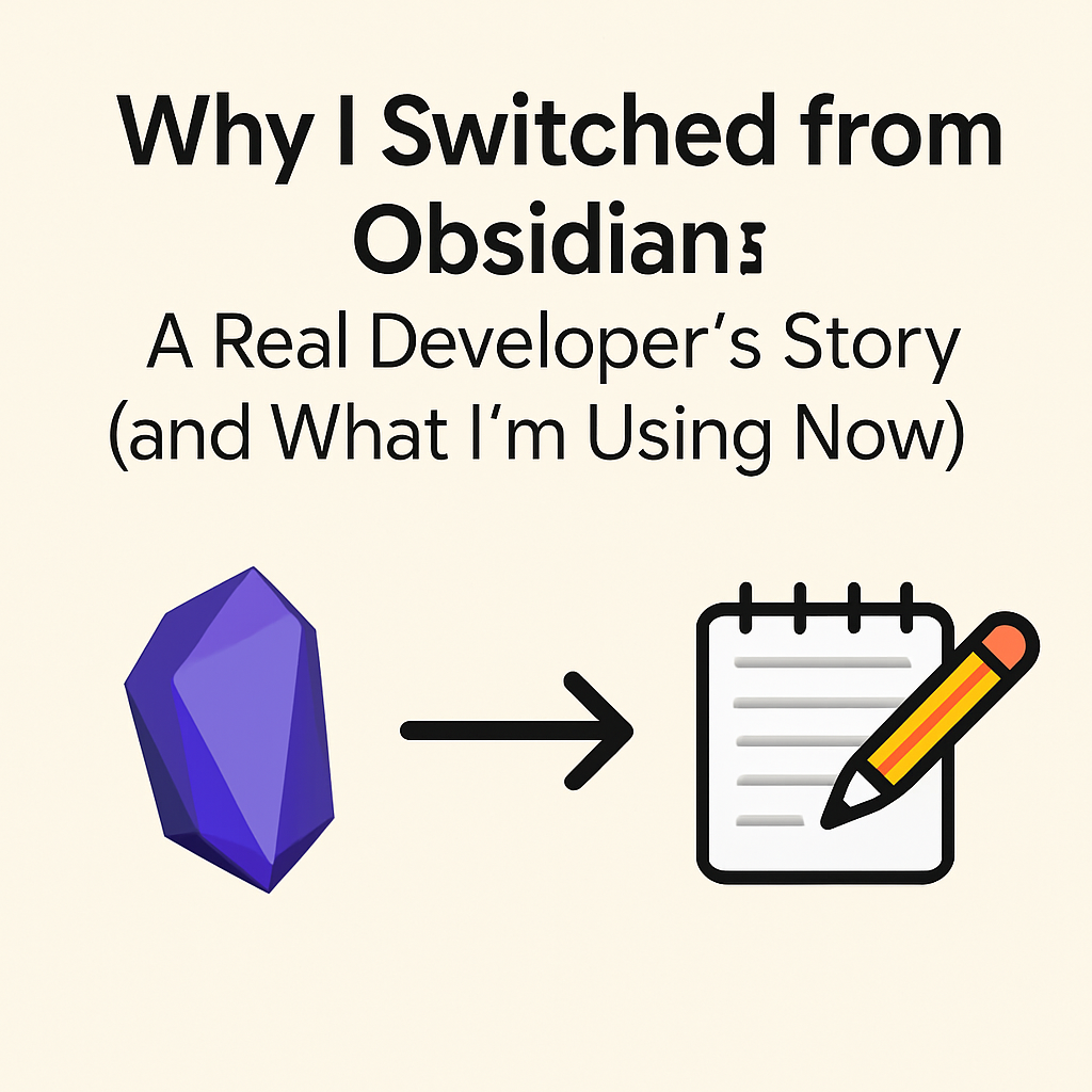 Why I switched from obsidian: A real developer’s story and what I’m ...