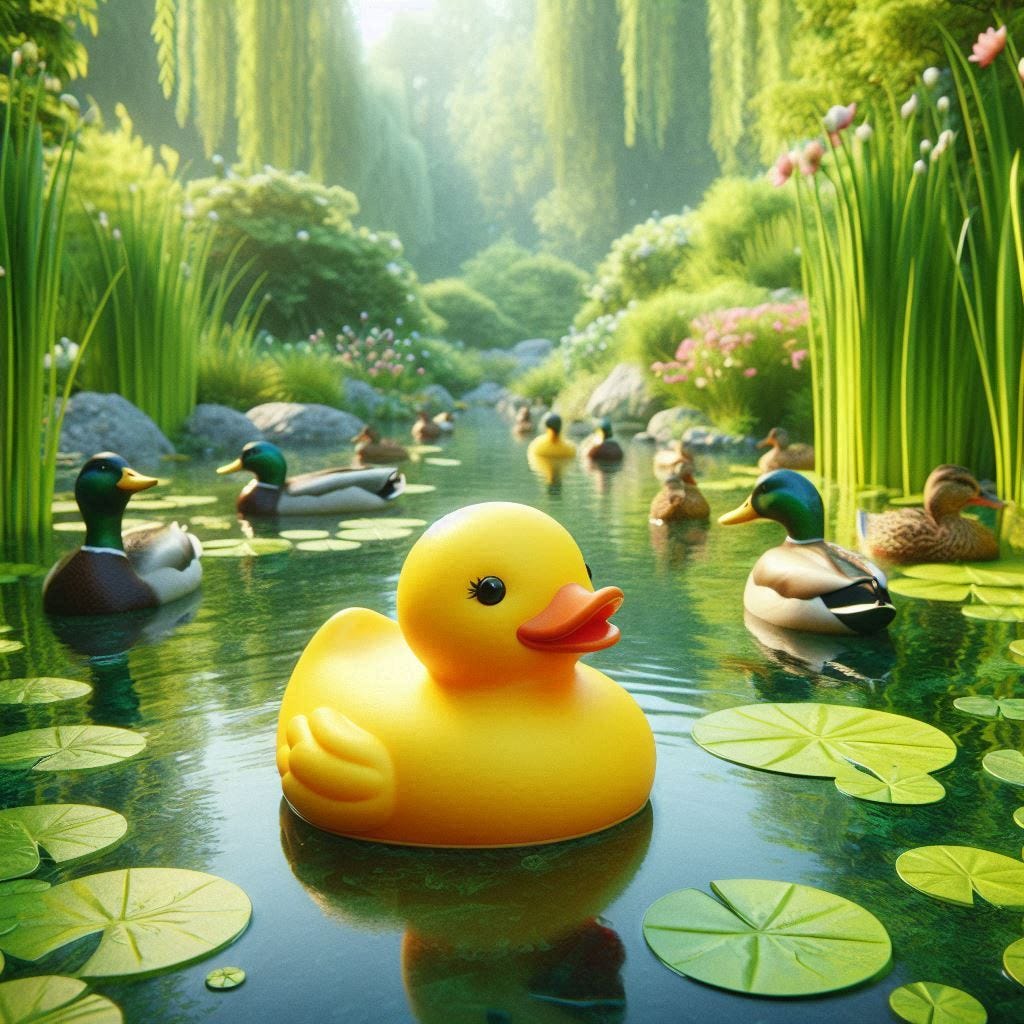 The Brightest Duck in The Pond. The Vignette Gazette Edition #56—… | by ...