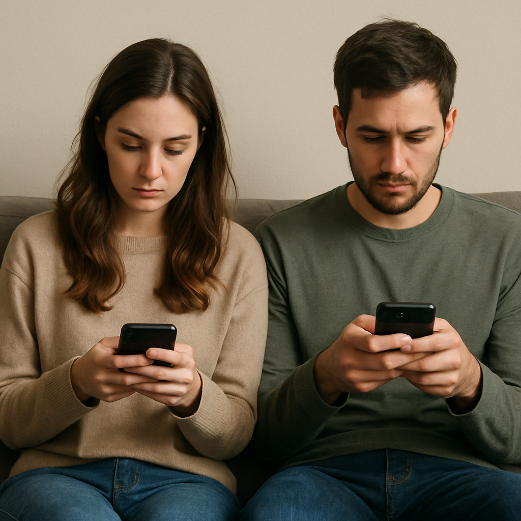 The Longest Distance. (Two people sitting together but lost… | by ...