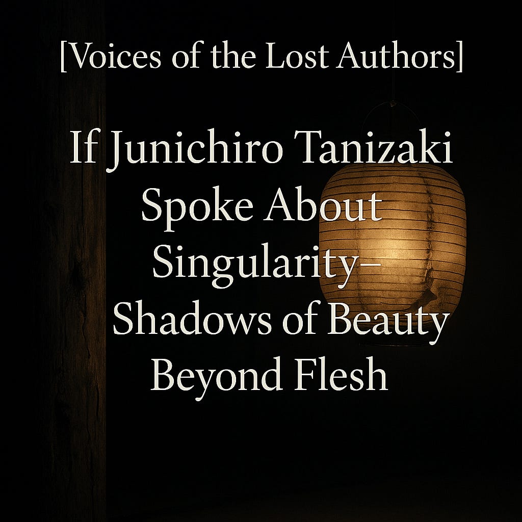 [Voices of the Lost Authors]If Junichiro Tanizaki Spoke About ...