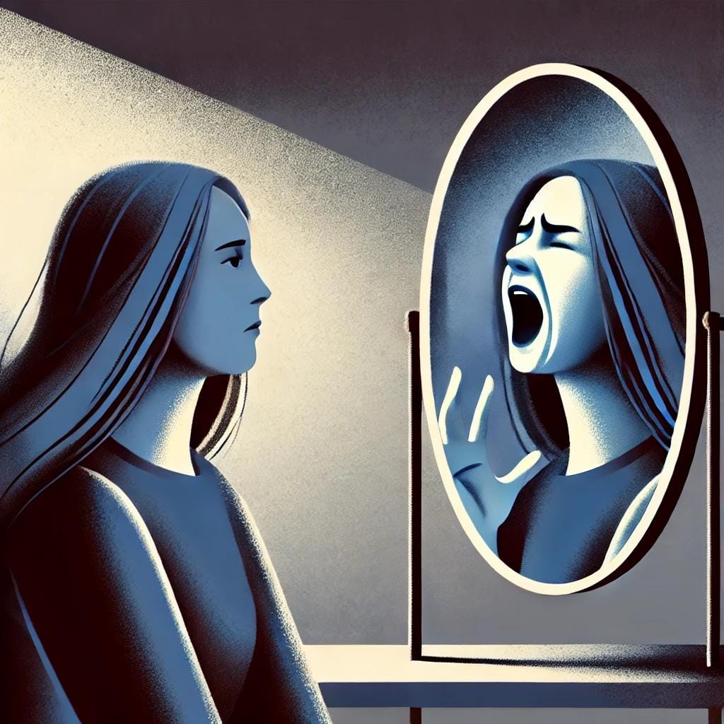 The Girl Inside the Mirror. They say it’s just reflection, but mine ...