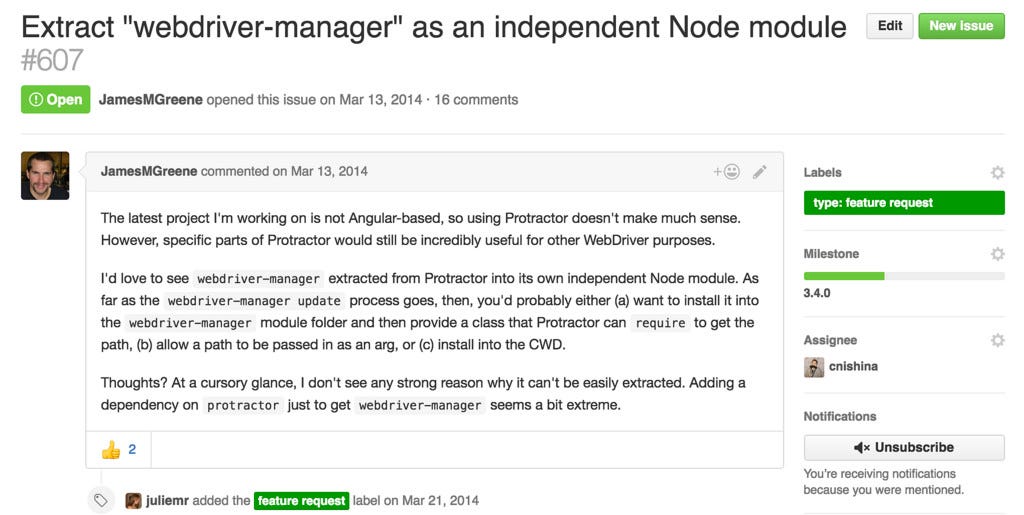 Webdriver Manager: a node module. Webdriver manager started in ...