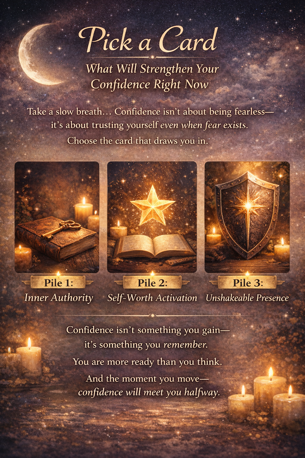 Pick a Card: What will Strengthen your Confidence right Now? | by ...