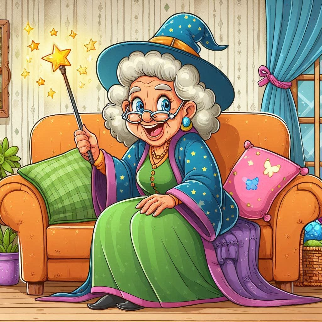 Grandma's magic star. Power of smile and kindness | by Mr. Wobblepants ...