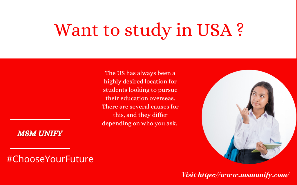 Want to study in USA ? - MSM UNIFY - Medium