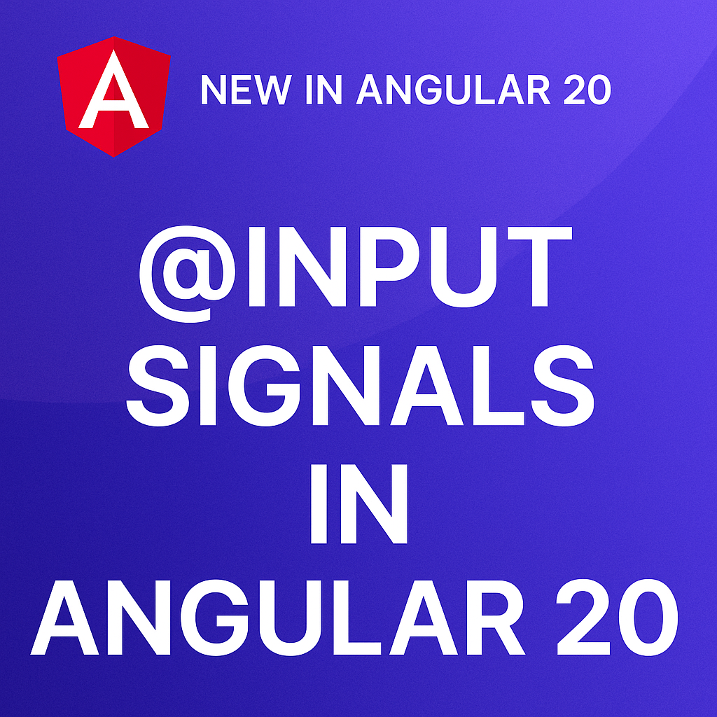 Goodbye ngOnChanges: Exploring Signal @Input in Angular 20 | by habib ullah | Medium