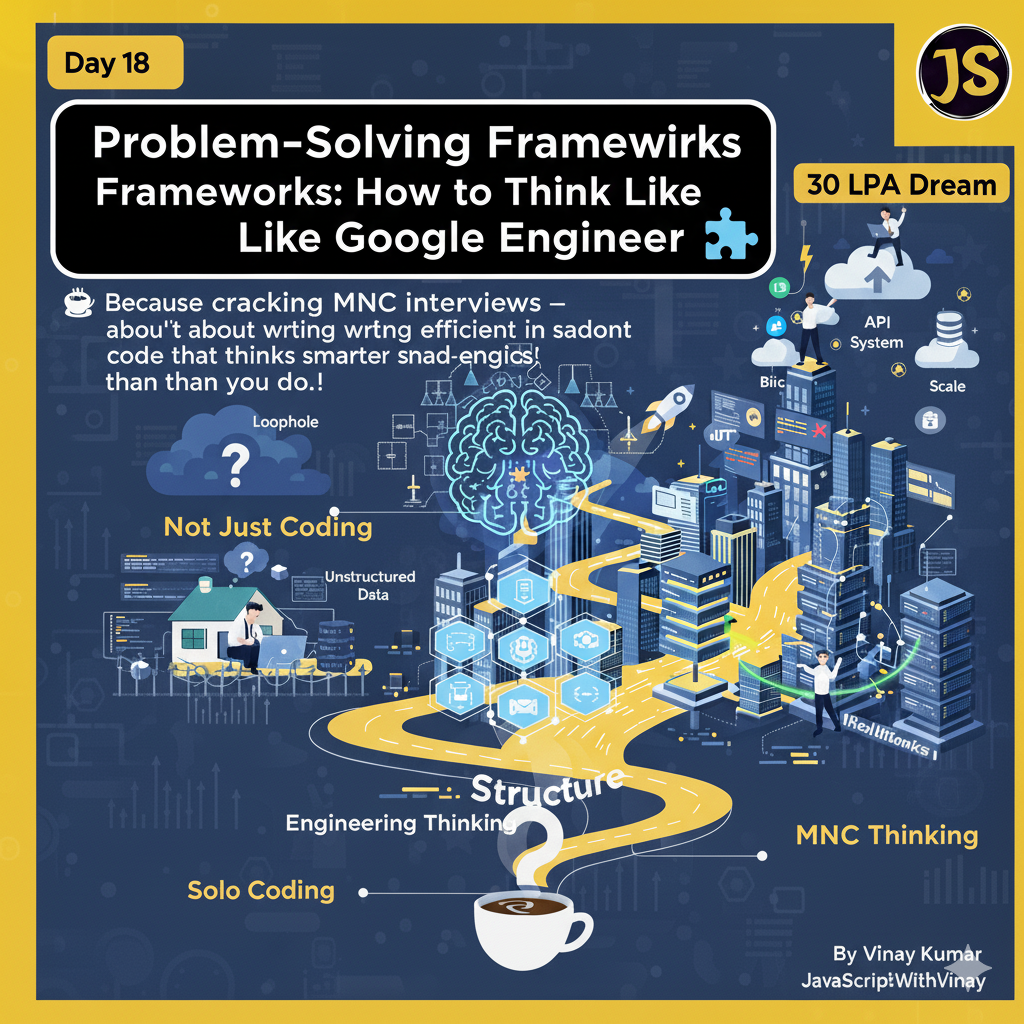Day 18 — Problem-Solving Frameworks: How to Think Like a Google Engineer 🧩☕ | by JavaScript With ...