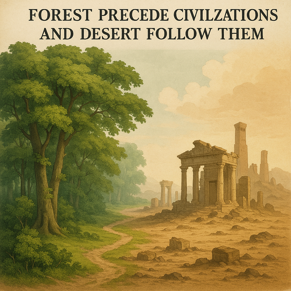 Forest Precede Civilizations and Desert Follow Them | by Kr. Deepak ...