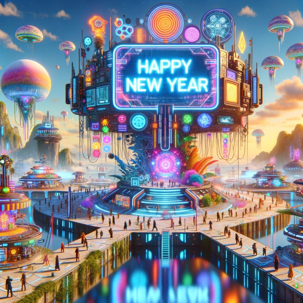 Happy New Year on Planet Eyeke!. Miners, surveyors, builders, creators ...