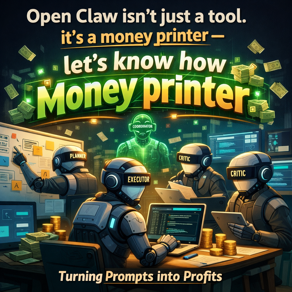 Open Claw isn’t just a tool. it’s a money printer let’s know how | by ...