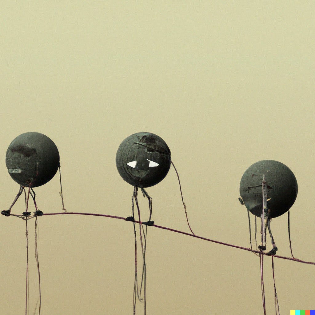 Heads bobbling on tight strings. Swimming on my way | by Vedant Gote ...