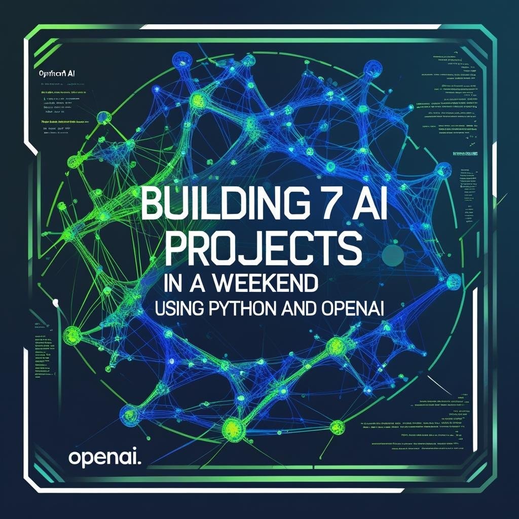 🧠 7 Fun & Easy AI Projects You Can Build in a Weekend | by Anirban Mukherjee ️ | Medium