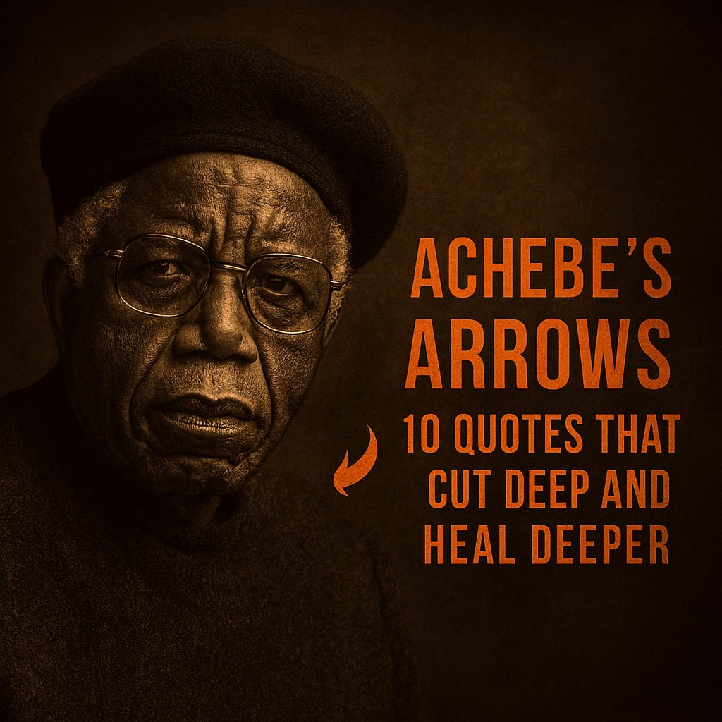 Achebe’s Arrows: 10 Quotes That Cut Deep and Heal Deeper | by Agbeze ...