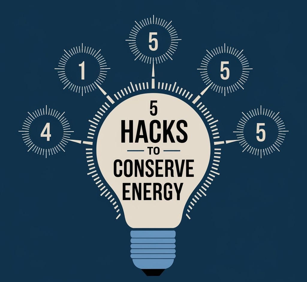 5 hacks to conserve energy | by Ayehsa Queen👑 ️ | Medium