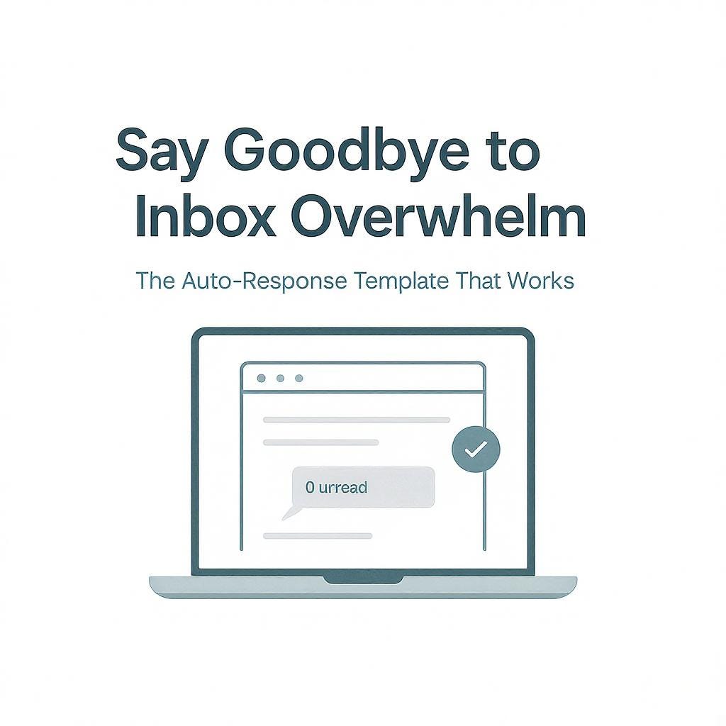 Say Goodbye to Inbox Overwhelm: The Auto-Response Template That Works ...