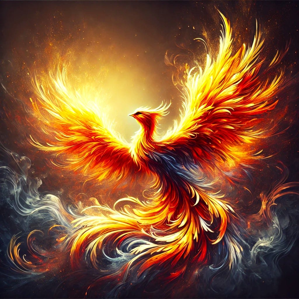 The Phoenix Rising: Rebirth Through Resilience | by Visionary Tide ...