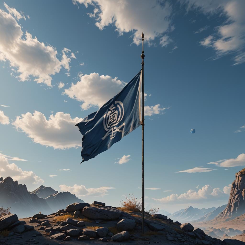 Flag - Zen Poetry - Medium