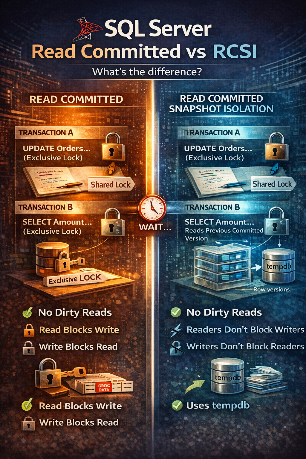 SQL Server: Read Committed vs Read Committed Snapshot (RCSI) | by ...