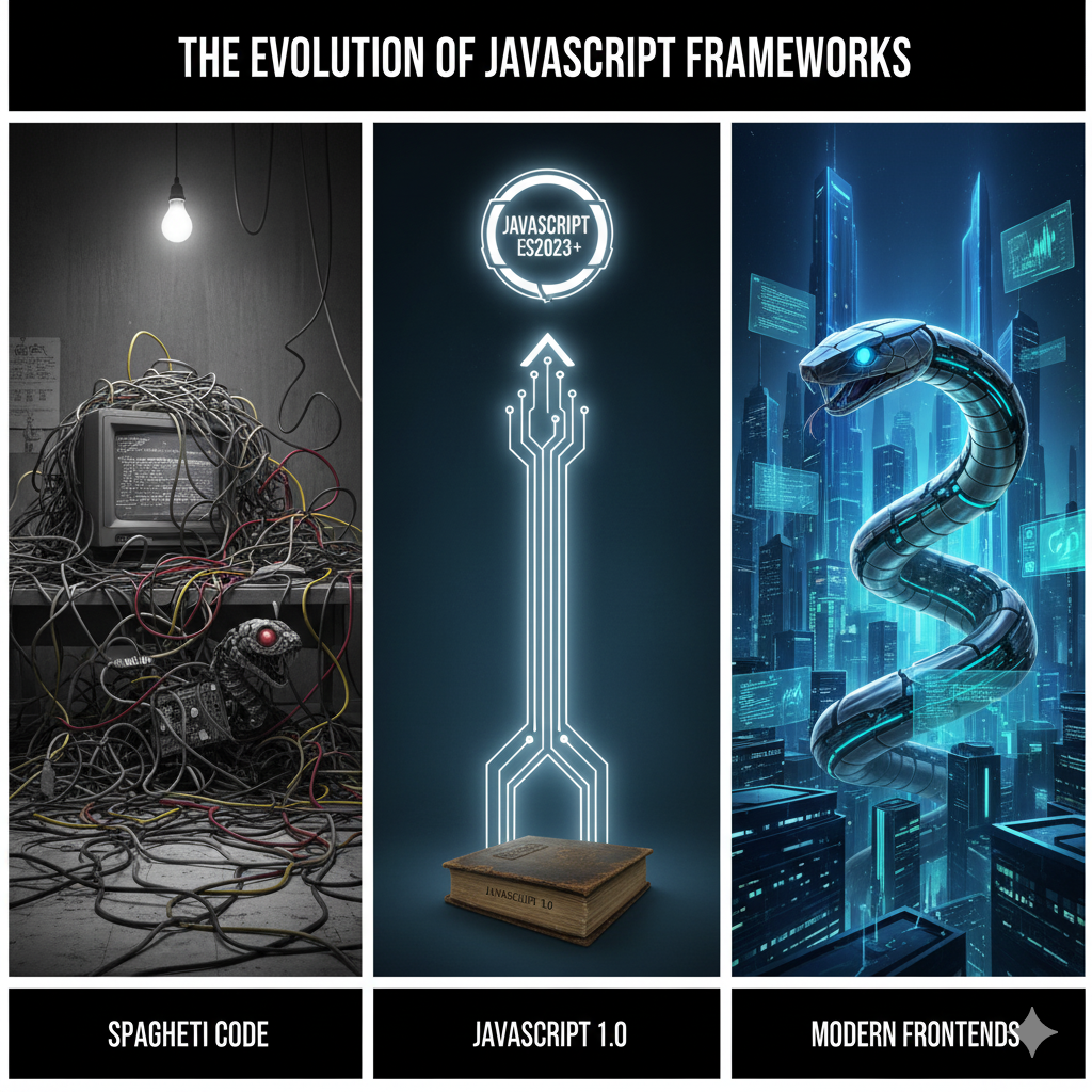 The Evolution of JavaScript Frameworks: From Spaghetti Code to Modern Frontends | by Kainat ...