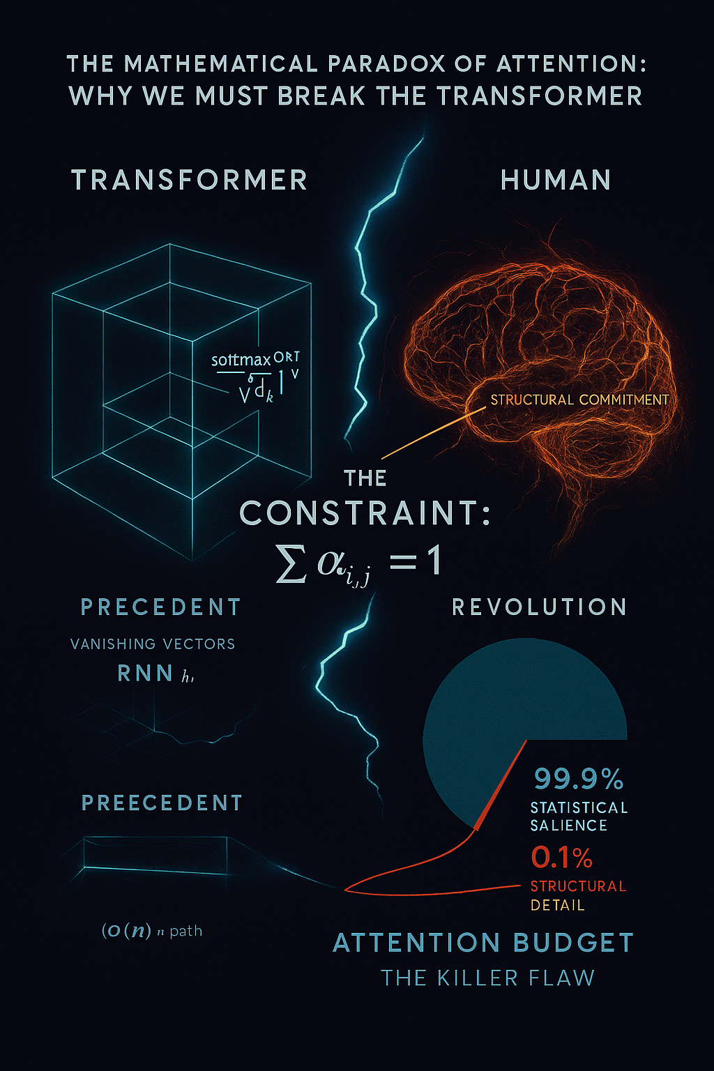 The Mathematical Paradox of Attention: Why Σαᵢⱼ = 1 Dooms Long-Context ...