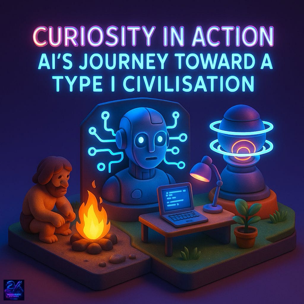 Curiosity in Action: AI’s Journey Toward a Type I Civilisation | by ...