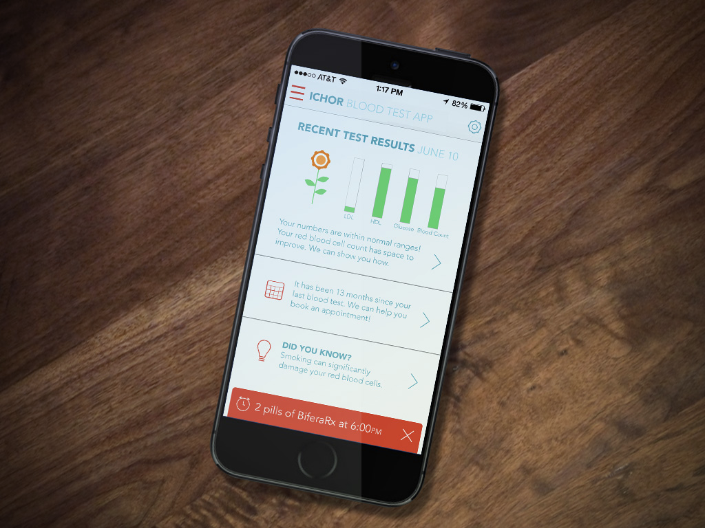 Blood test app concept. As a design exercise to exemplify my… | by Ian ...