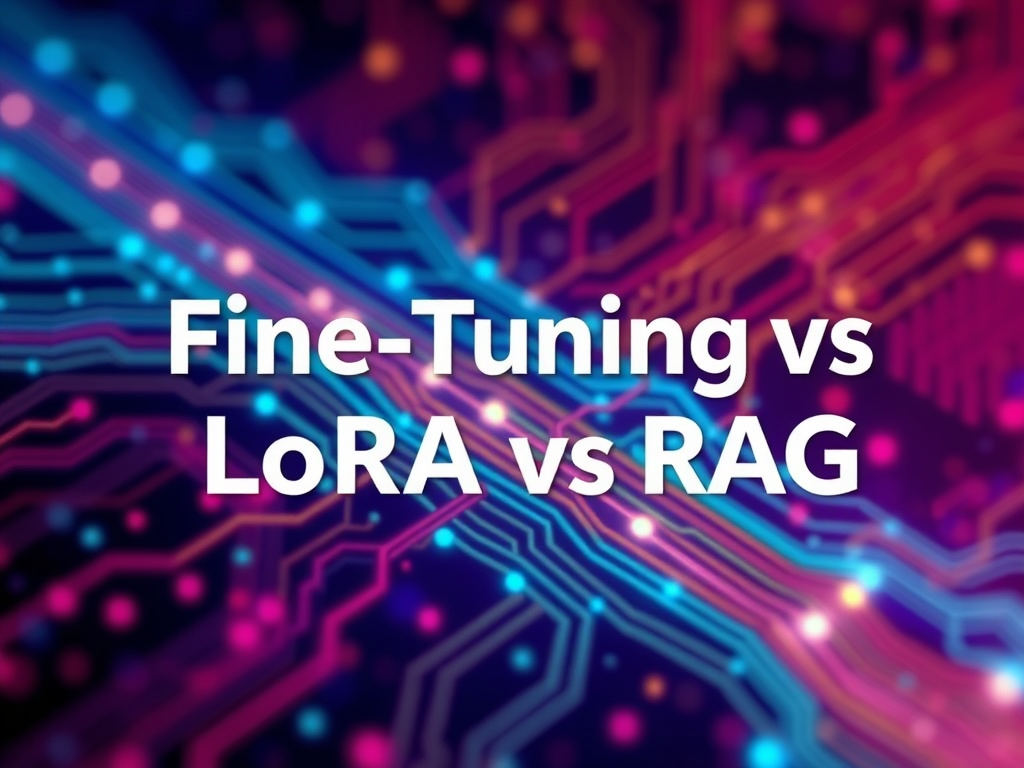 LLM Customization Cheat Sheet: Fine-Tuning vs. LoRA vs. RAG Explained | by Ramya Ravi | Jun ...