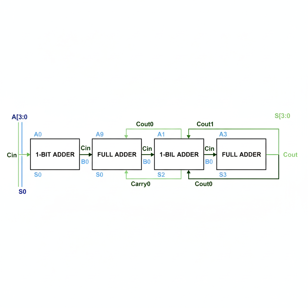 FPGA Design Fundamentals: Building a 4-Bit Full Adder from Scratch in Xilinx Vivado | by ...