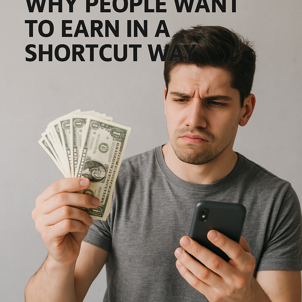 why people want to earn money in shortcut way | by Shezadii | Aug, 2025 ...
